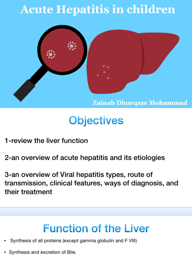 Acute Hepatitis in Children Overview | PDF | Hepatitis | Hepatitis B