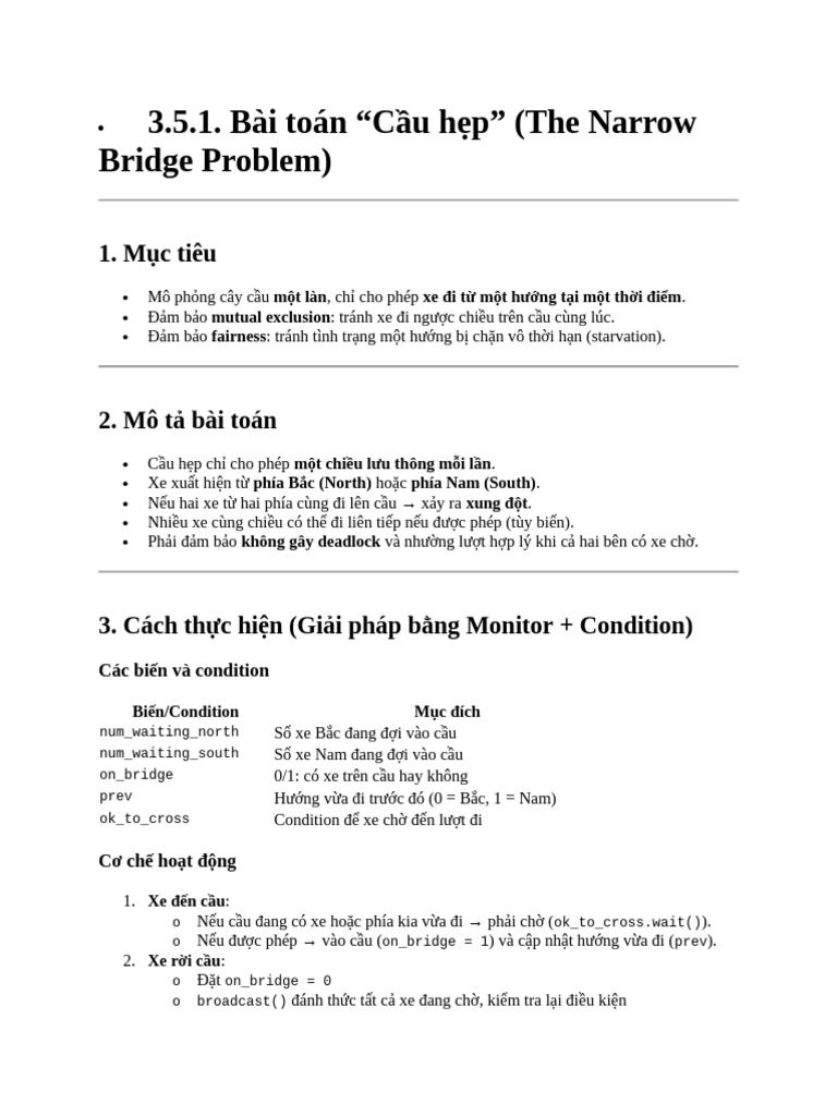The Narrow Bridge Problem | PDF