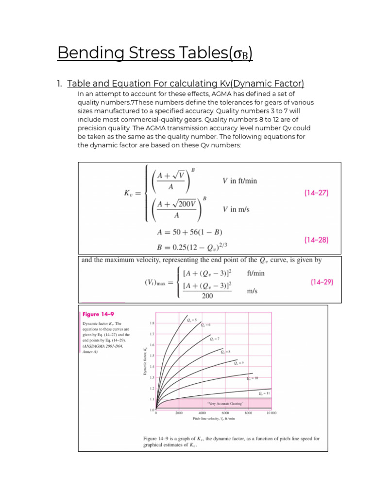 Gear Tables | PDF