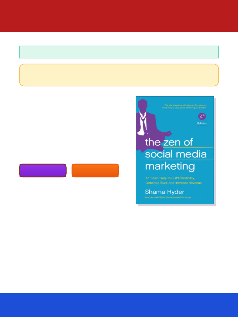 The Zen of Social Media Marketing An Easier Way to Build Credibility ...