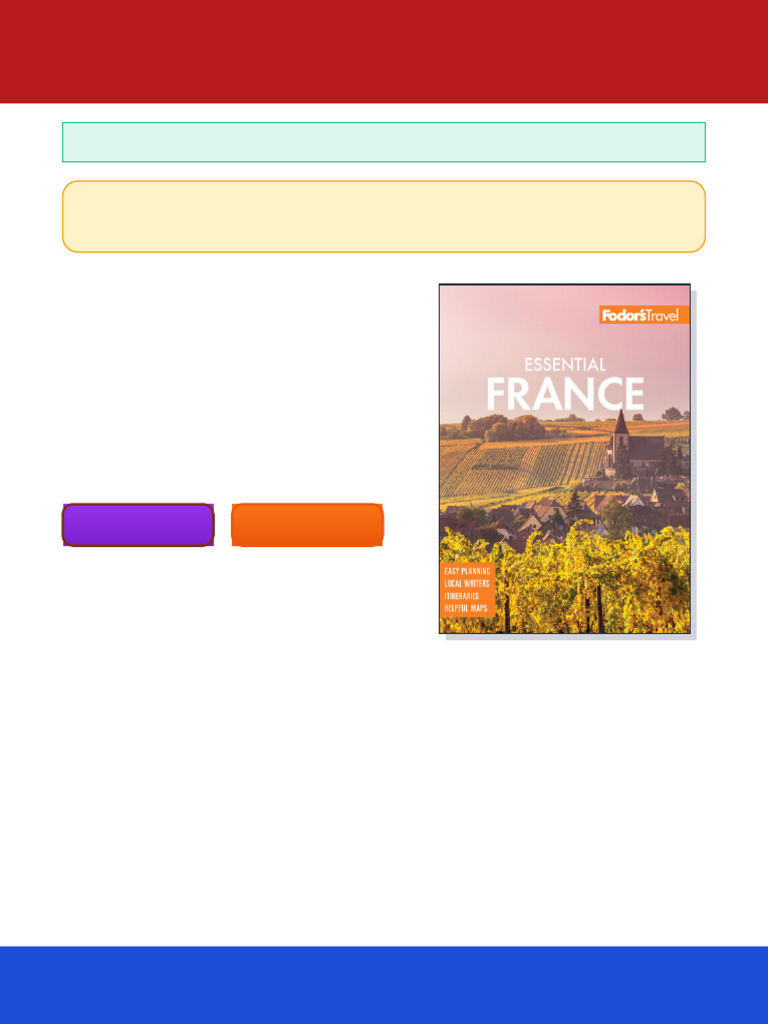 3475fodor S Essential France 3rd Edition Fodor'S Travel Guides Ebook ...