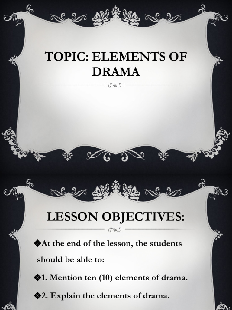 Elements of Drama | PDF