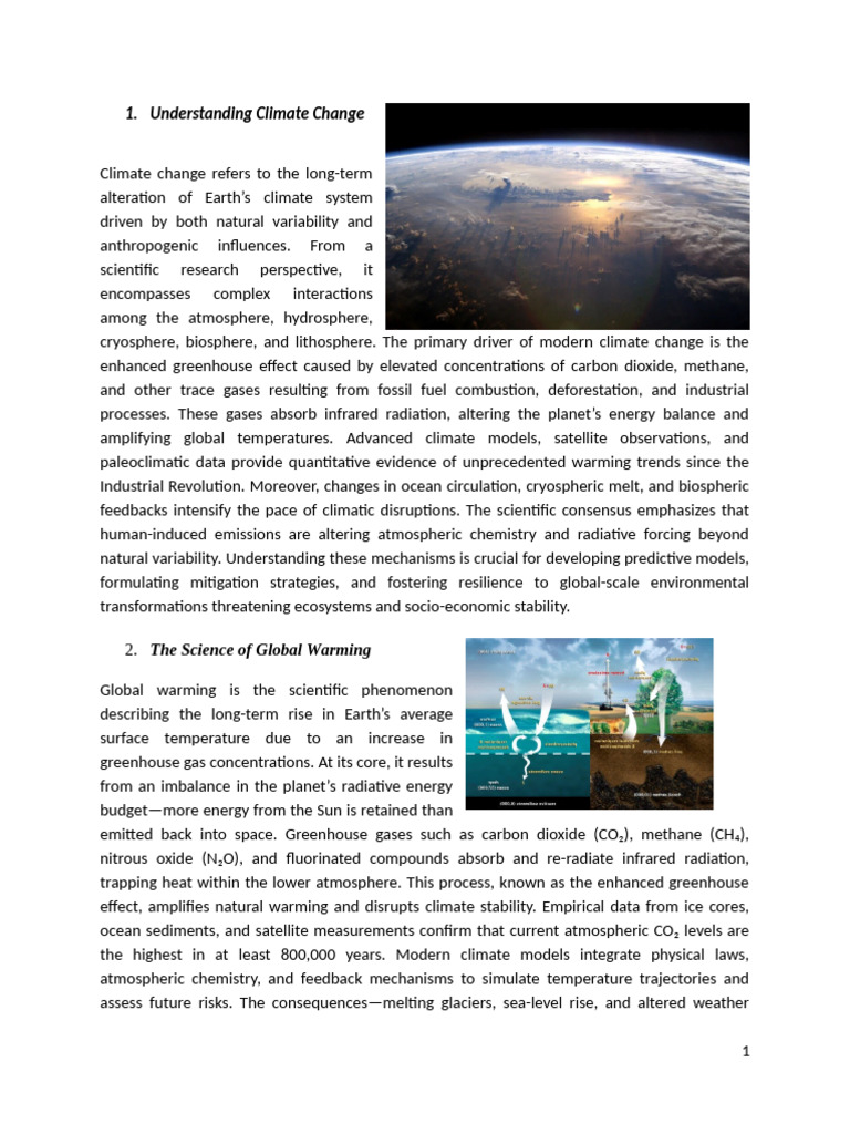 Understanding Climate Change | PDF | Climate Change | Greenhouse Gas