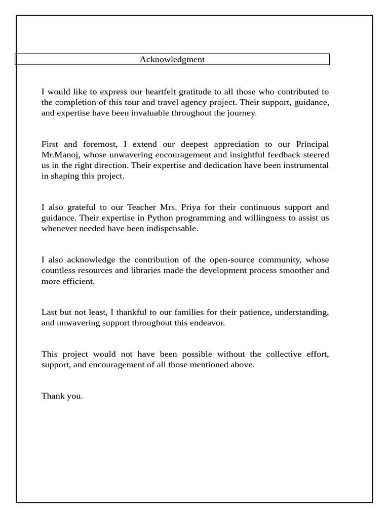 Acknowledgment[1] | PDF