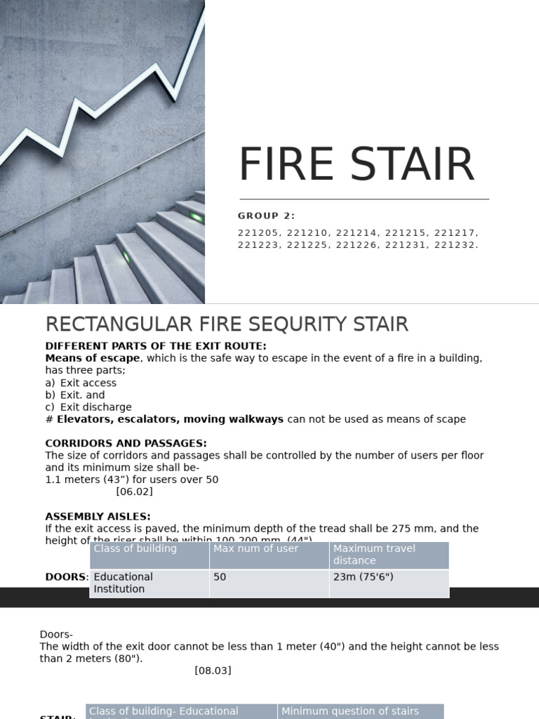 Fire Stair | PDF | Stairs | Transport Buildings And Structures