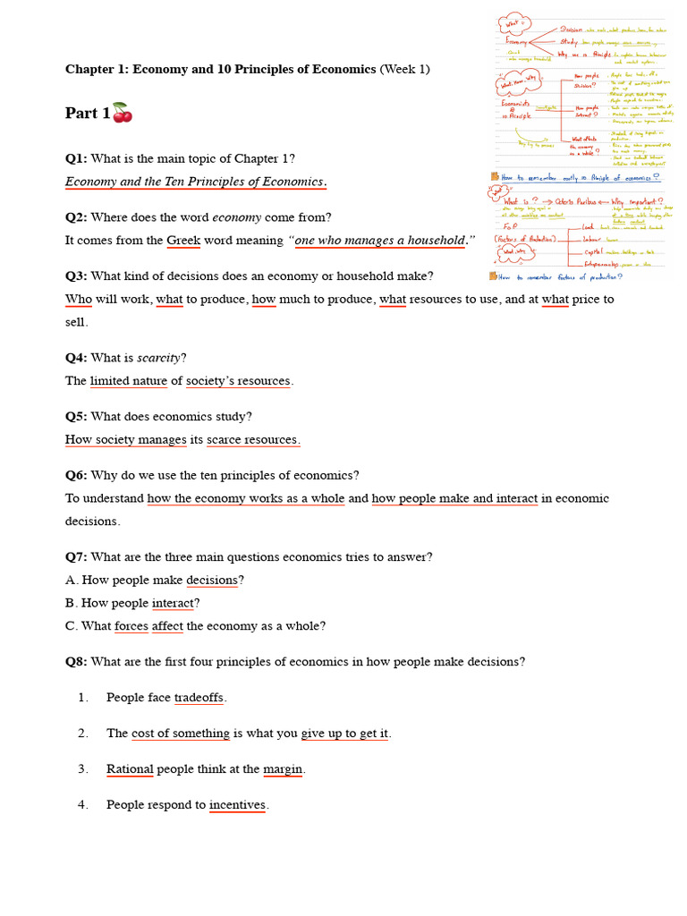 Principles of Economics Explained | PDF | Economics | Macroeconomics