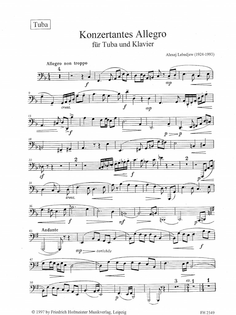 Concert Allegro, Lebedev Pdfux Add Blank | PDF