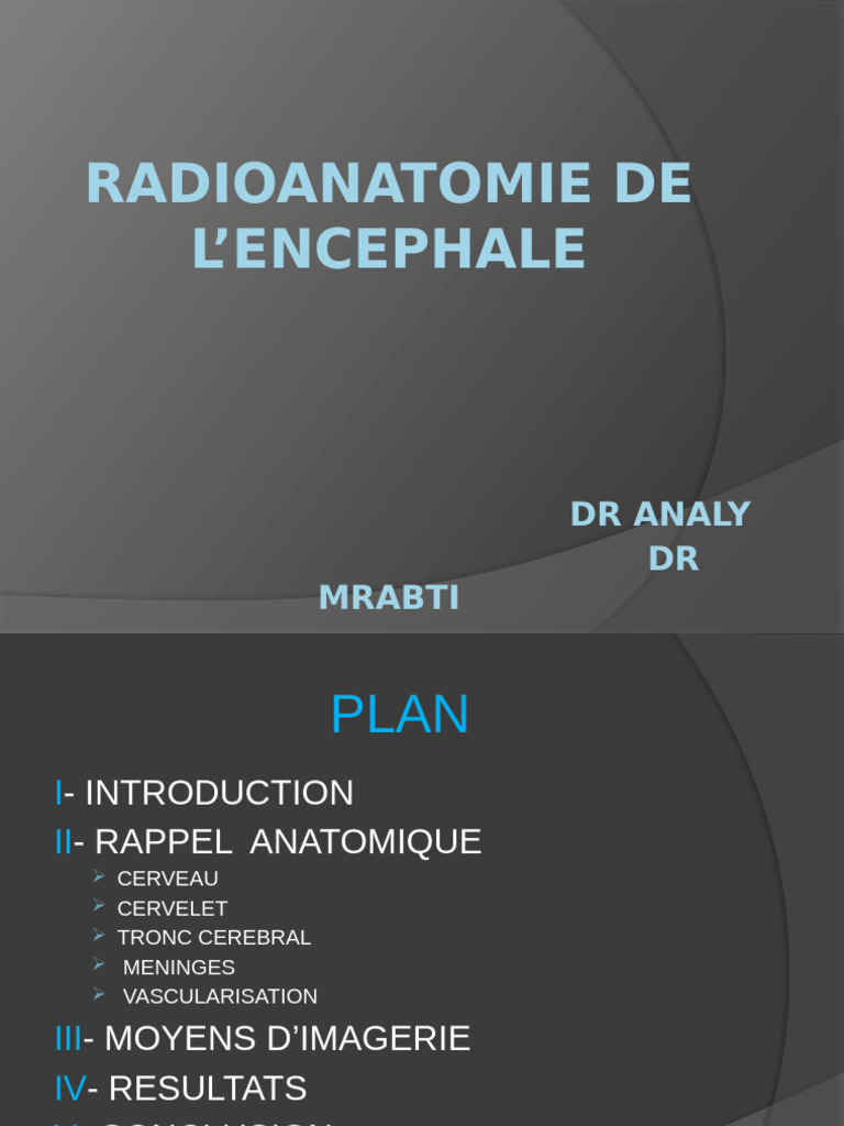 Radioanatomie de l'Encéphale et Imagerie | PDF | Circonvolution ...