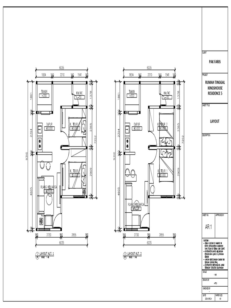 Kingshouse Residence Layout Plans | PDF