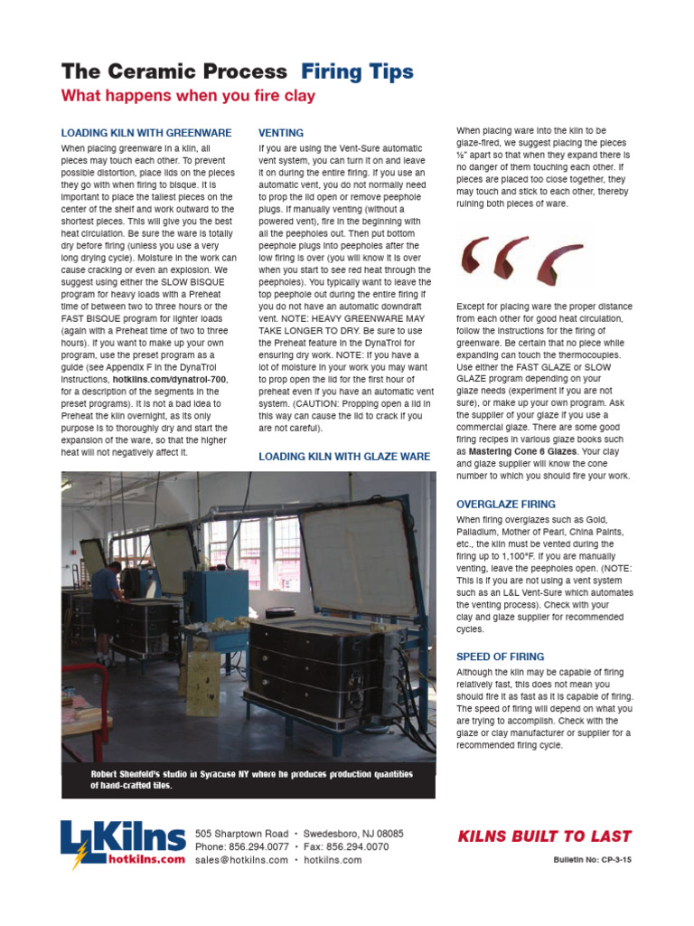Essential Kiln Firing Tips for Ceramics | PDF | Pottery | Water