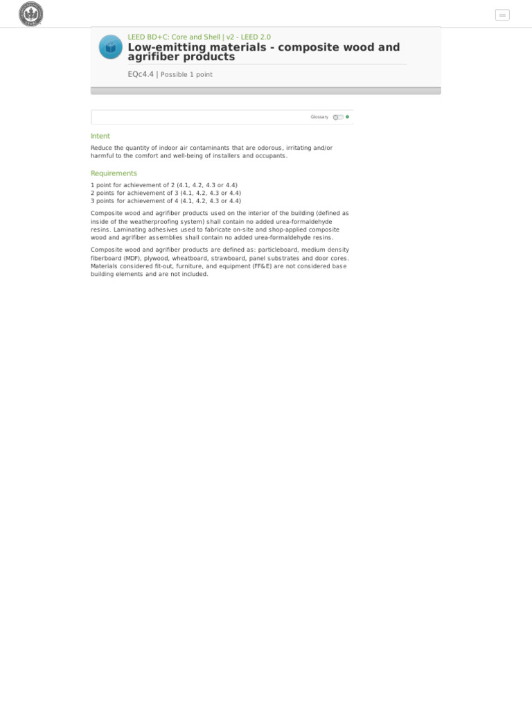 Low Emitting Materials Composite | PDF