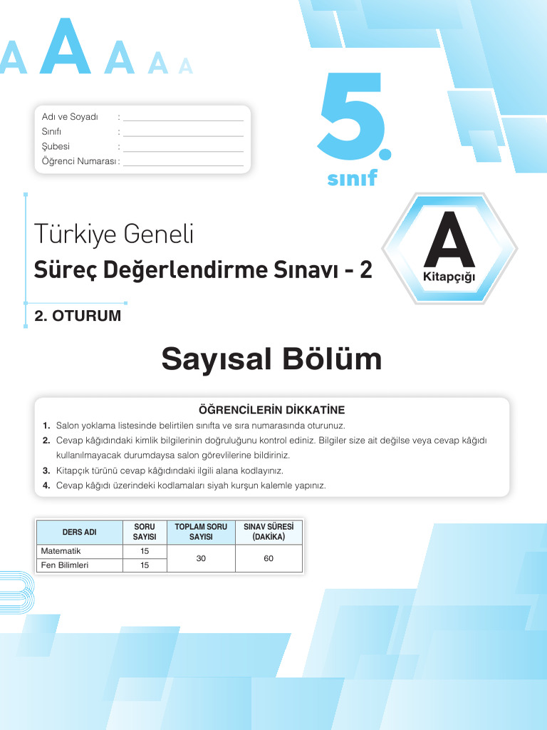 5A-2 - Benim Hocam - TG Sayisal 2026-Satis | PDF