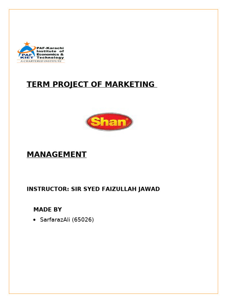 term project | PDF | Marketing | Swot Analysis