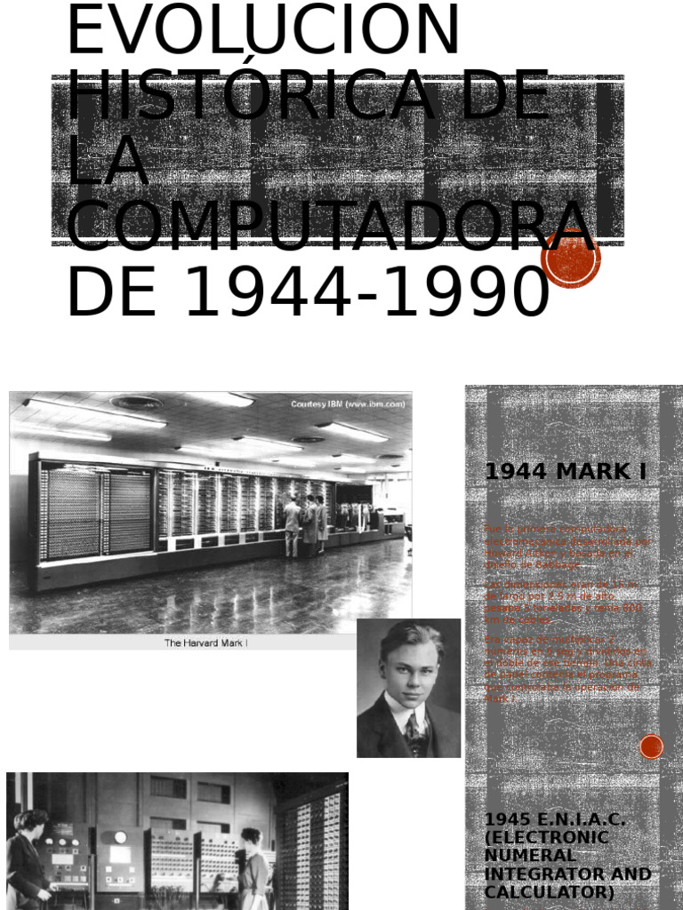 Evolución Histórica de La Computadora de 1944-1990 | PDF