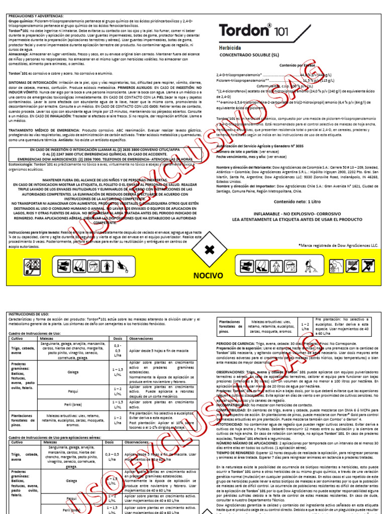 tordon_101_08-03-2021 | PDF | Corrosión | Agua