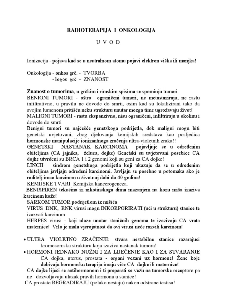 Radioterapija (HR) | PDF
