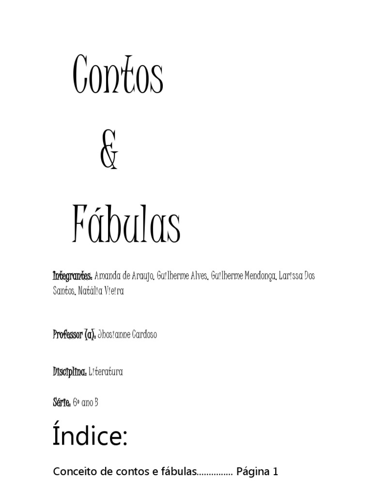 Contos e Fabulas | PDF | Fábula | Esopo