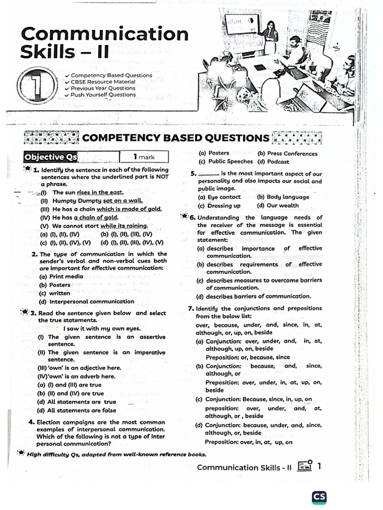 Communication Skills - Question Bank | PDF