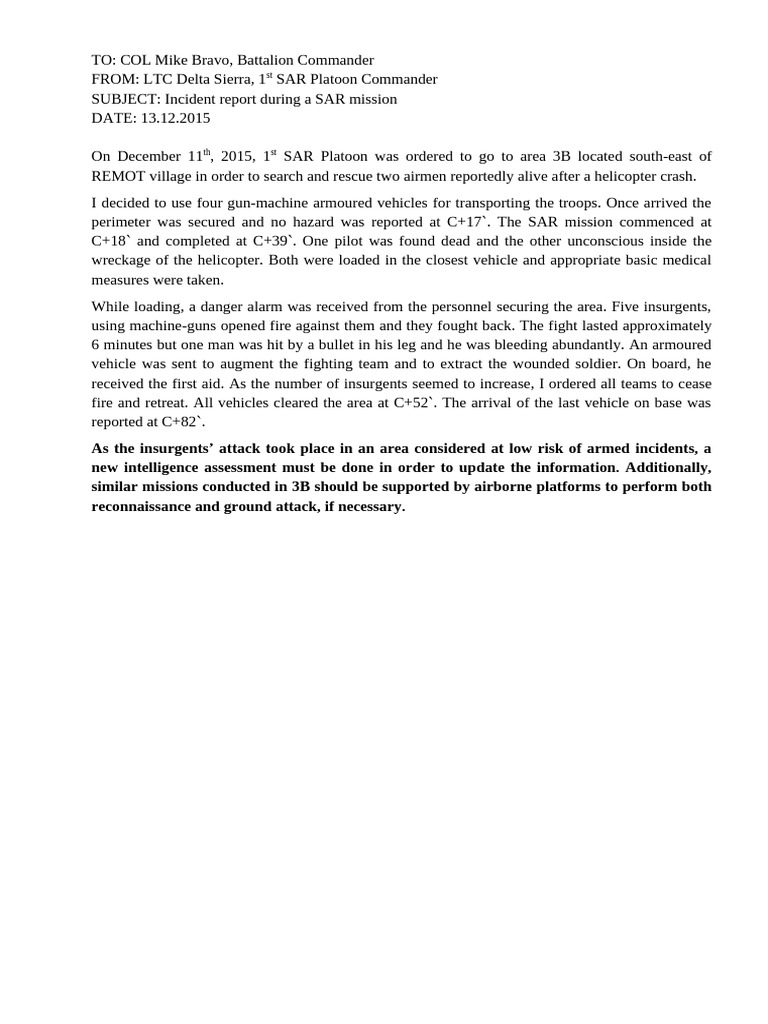 Military Report Revizuit | PDF