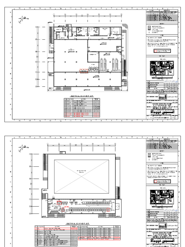 450 000 EEB 001, Rev.2, Electrical Equipment Layout | PDF