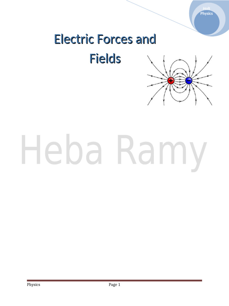 Electric Forces and Fields Overview | PDF | Electric Charge | Force