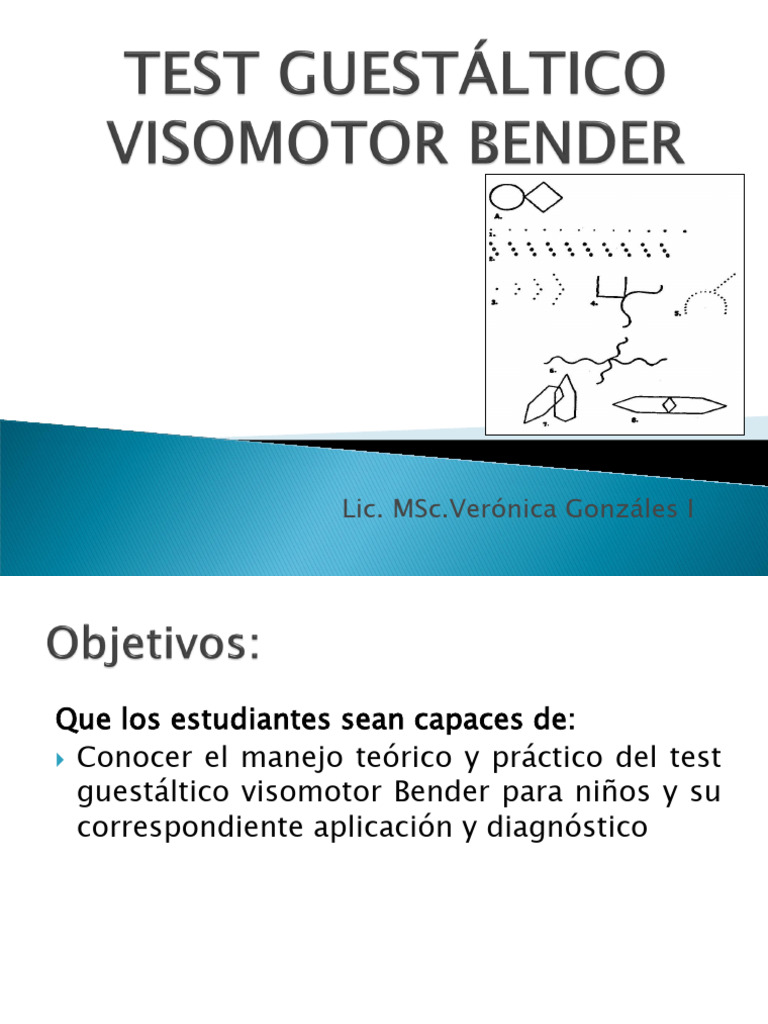 Test Bender: Diagnóstico Visomotor Infantil | PDF | Cerebro | Percepción