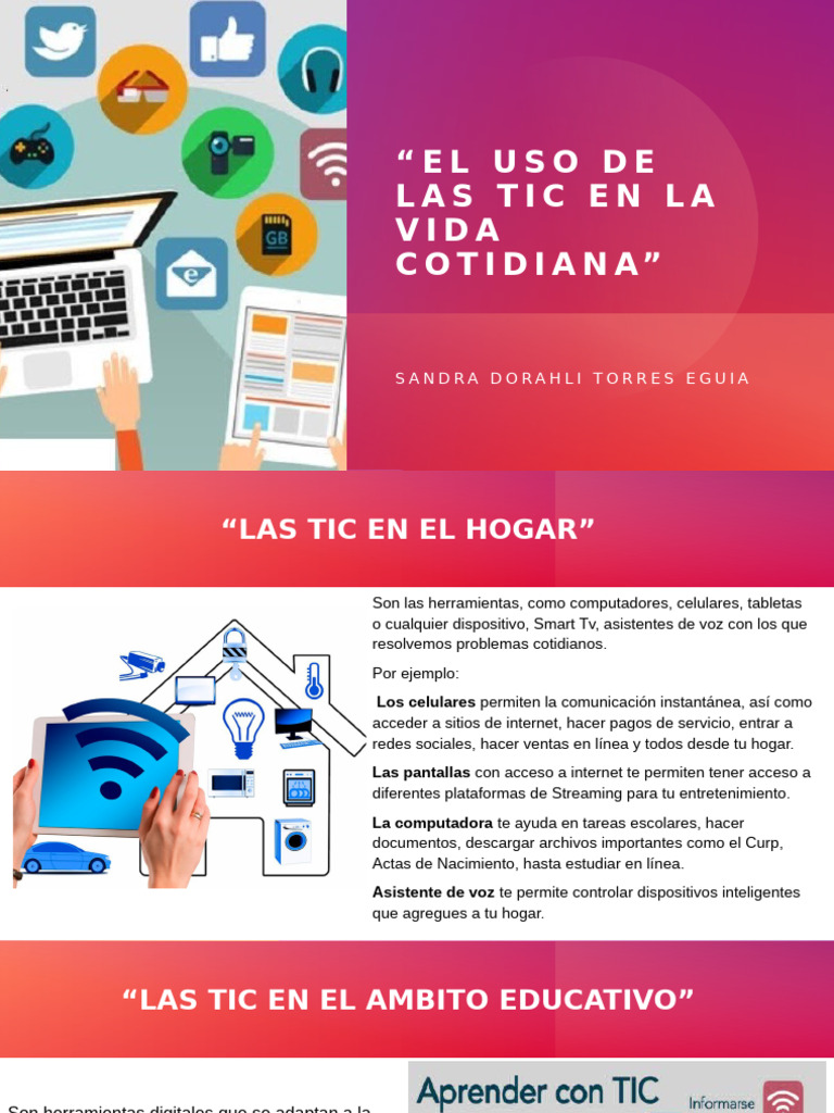 El Uso de Las TIC en La Vida Cotidiana | PDF