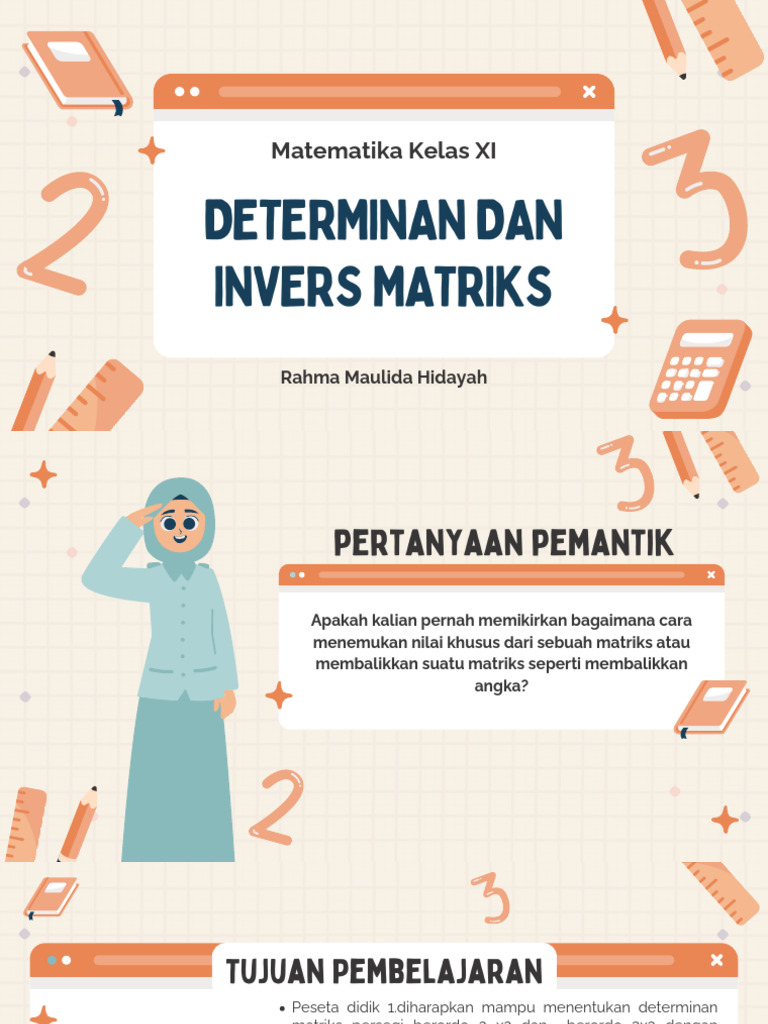 Determinan dan Invers Matriks Kelas XI | PDF
