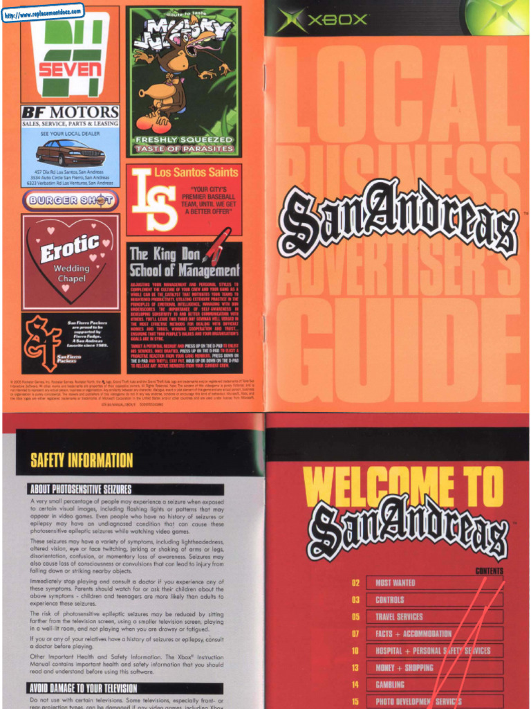 Grand Theft Auto San Andreas | PDF