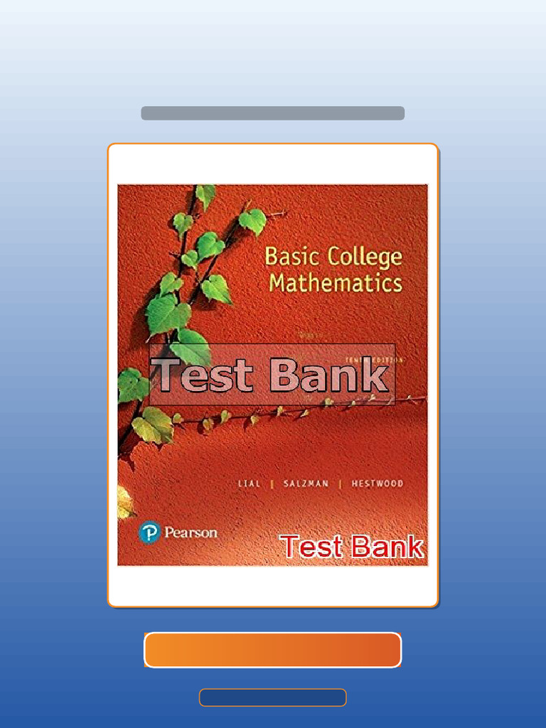 Basic College Mathematics 10th Edition Lial Exam Prep | PDF | Geometry ...