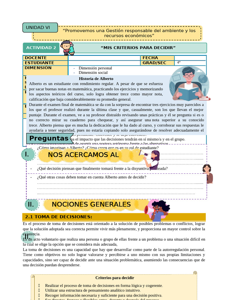 Criterios para una Toma de Decisiones Efectiva | PDF | Toma de ...