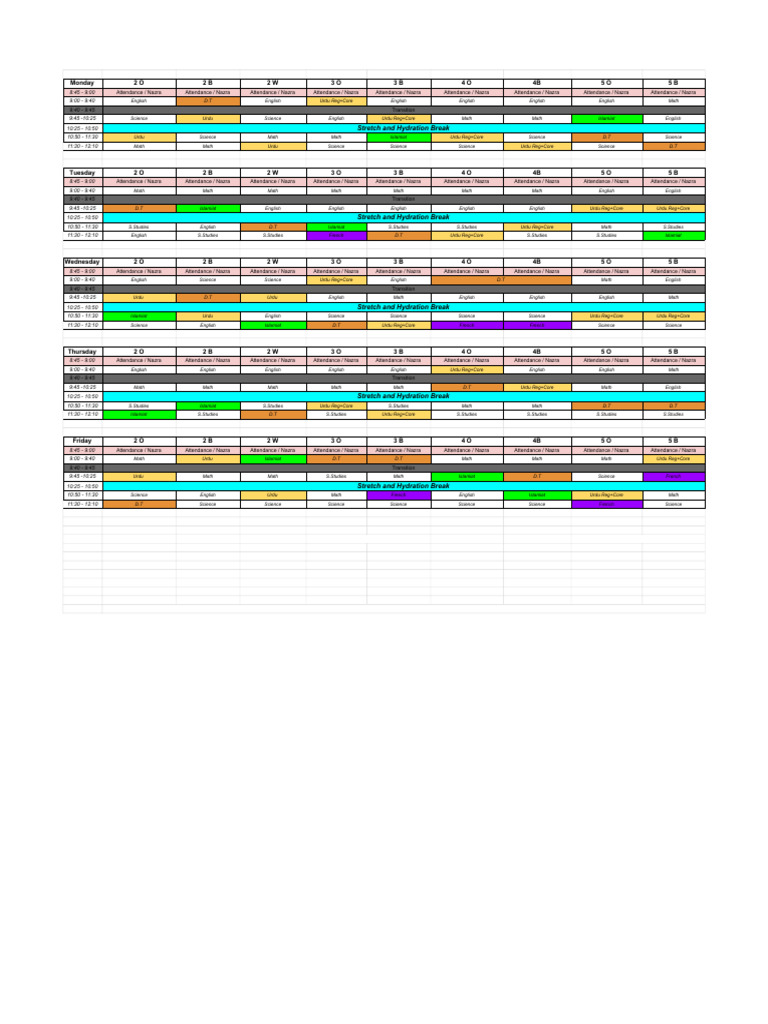 Online Timetables 2024 - 2025 | PDF | Ethnicity