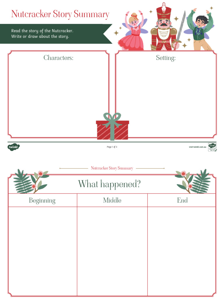 The Nutcracker Christmas Writing Activity | PDF