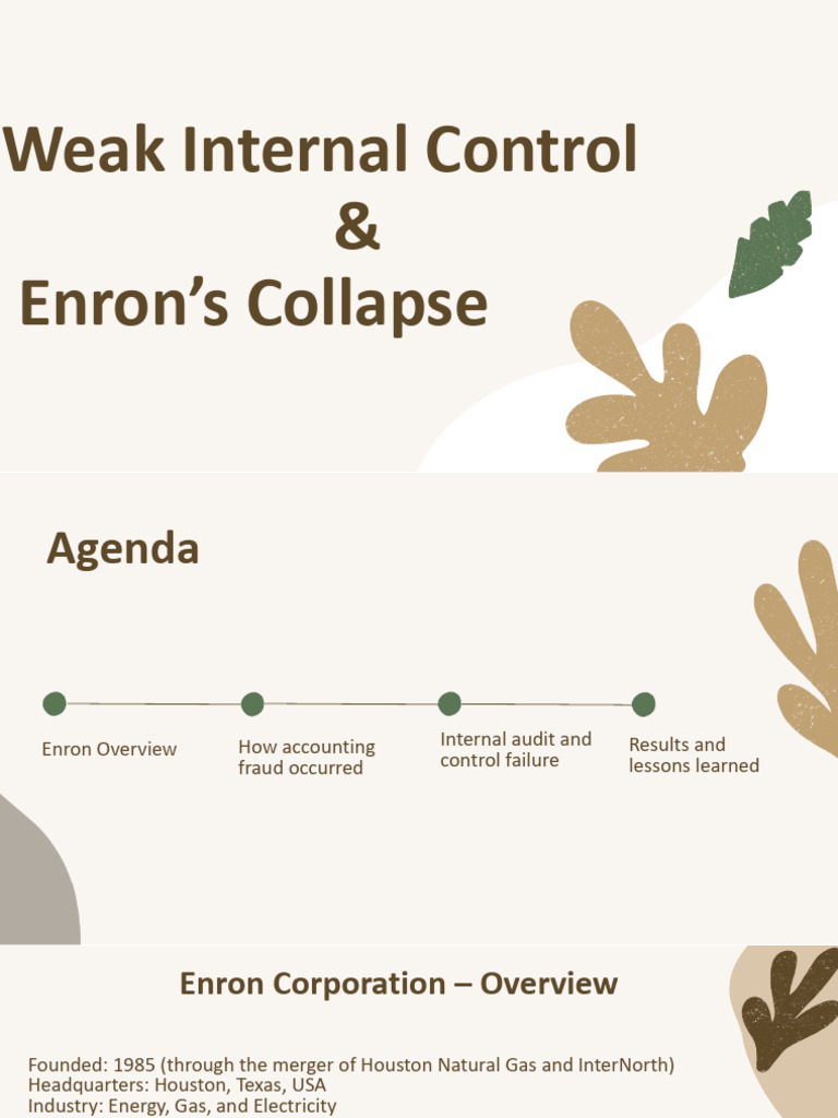 enron company case | PDF | Enron | Audit