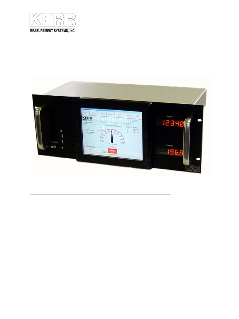 Winch Operators Panel Manual | PDF | Personal Computers | Touchscreen