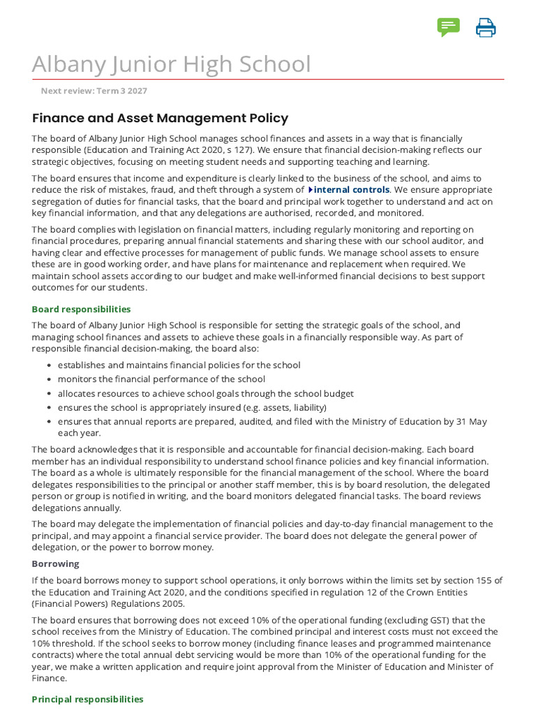 Albany Junior High School Policies and Procedures 2 | PDF | Business ...