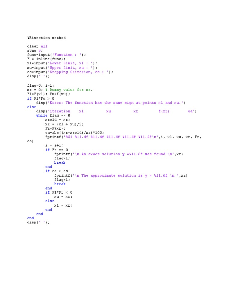 Bisection Method | PDF | Numerical Analysis | Theoretical Computer Science