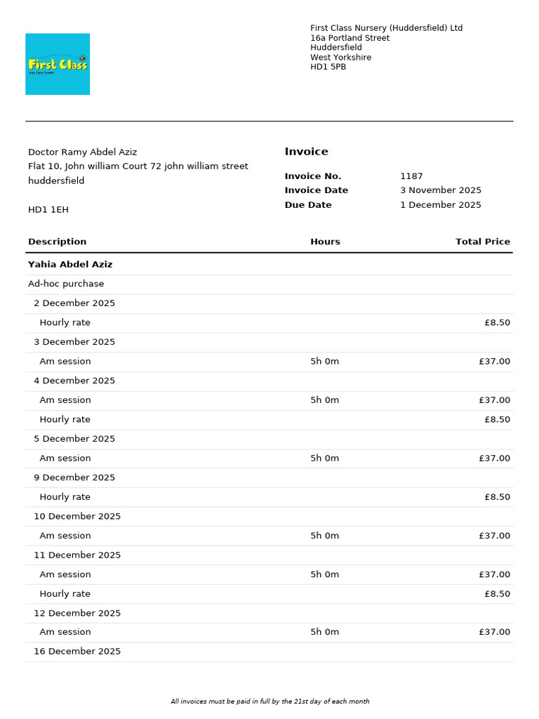 Invoice: Invoice No. Invoice Date Due Date | PDF | Business Documents ...
