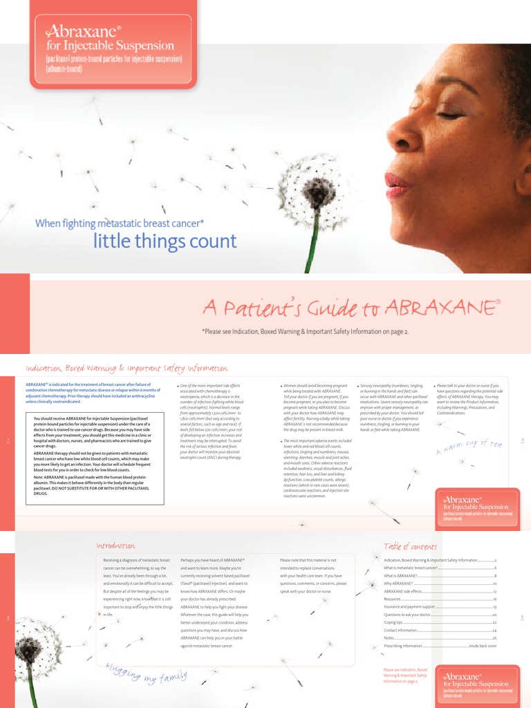 Abraxane Brochure | PDF | Metastasis | Cancer