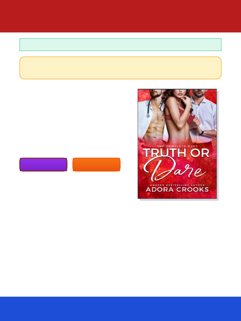 Truth or Dare Collection (Truth or Dare #1-3) 1st Edition Adora Crooks ...