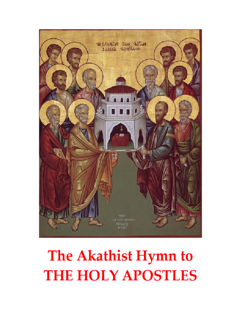 The Akathist Hymn To The Holy Apostles 1 | PDF | Jesus | Saint Peter