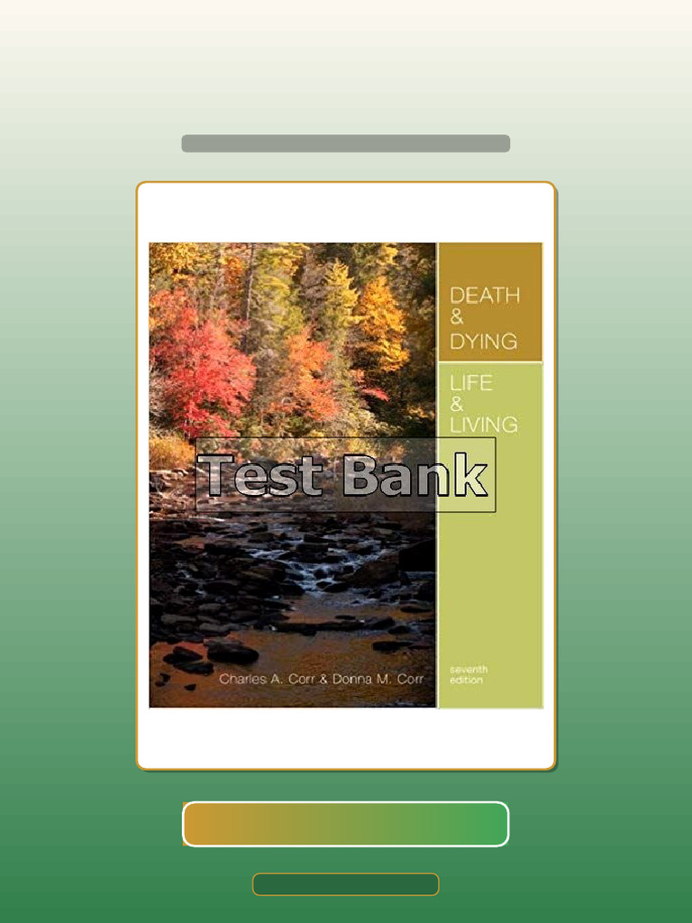 Death and Dying Life and Living 7th Edition Corr Exam Prep | PDF ...