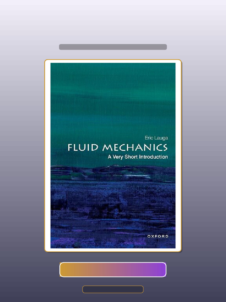 Fluid Mechanics Very Short Introduction by Eric Lauga HQ File Exam Prep ...