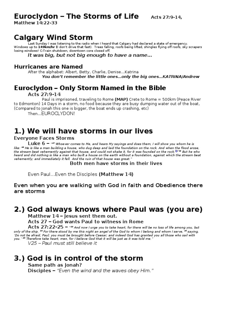 023 - Euroclydon - The Storms of Life | PDF | Tropical Cyclones ...