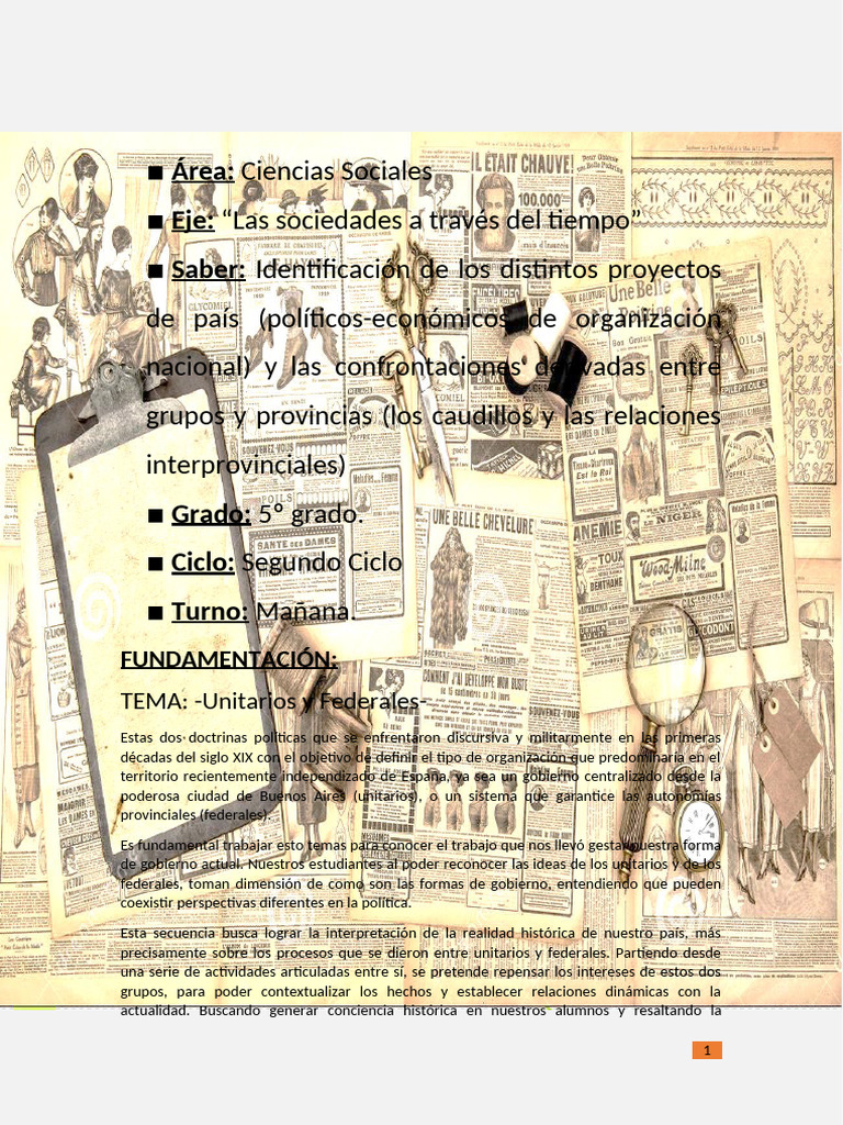 Unitarios y Federales en Argentina | PDF | Argentina | América del Sur