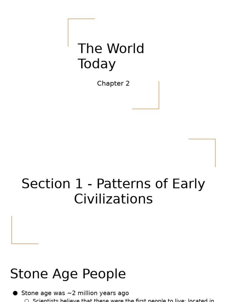 Early Civilizations and Their Evolution | PDF | Stone Age | Civilization