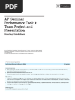 2024 AP Seminar EOC Part B Guidelines | PDF | Argument | Reason
