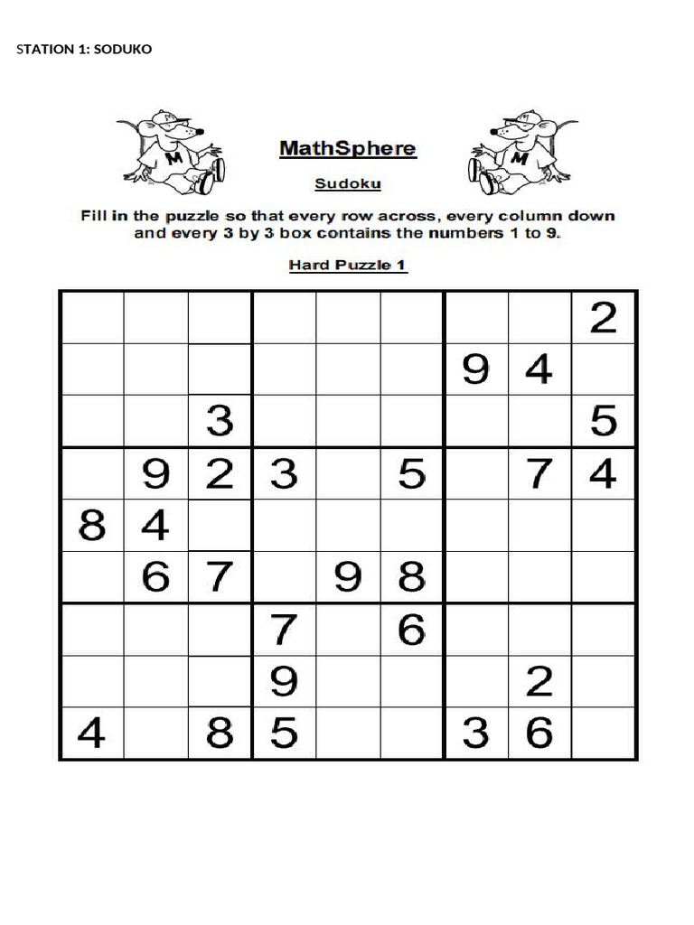Math Stations Activity Guide | PDF | Mathematical Concepts ...