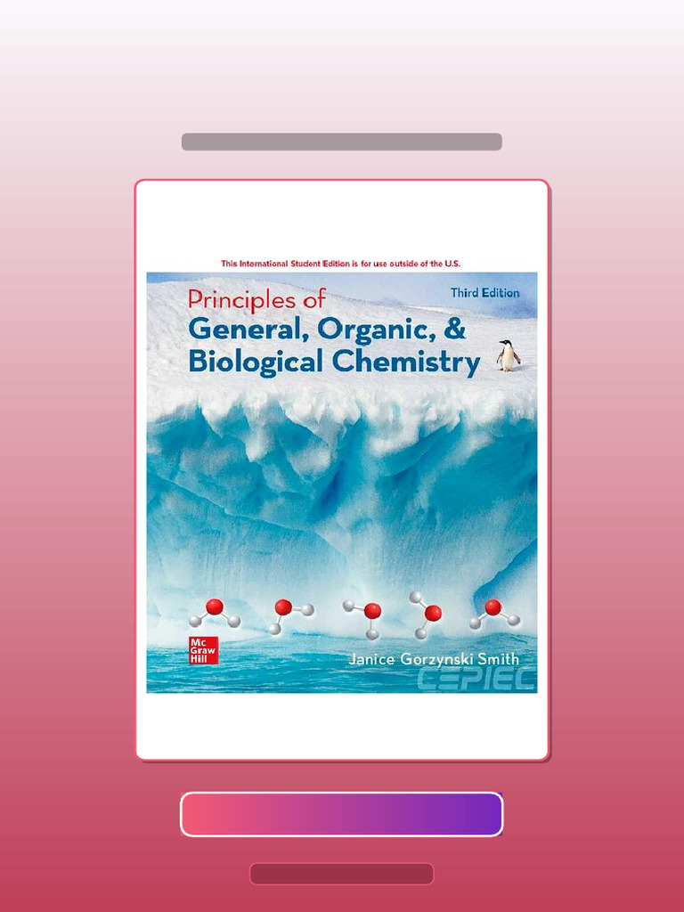 Principles of General Organic Biological Chemistry 3rd Edition by ...