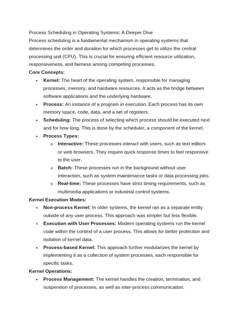 Process Scheduling in Operating Systems | PDF | Scheduling (Computing) | Process (Computing)